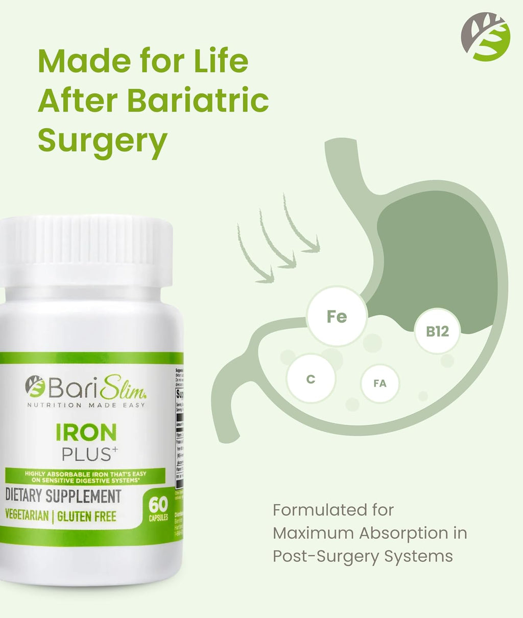 BariSlim Iron Plus 60 mg benefits
