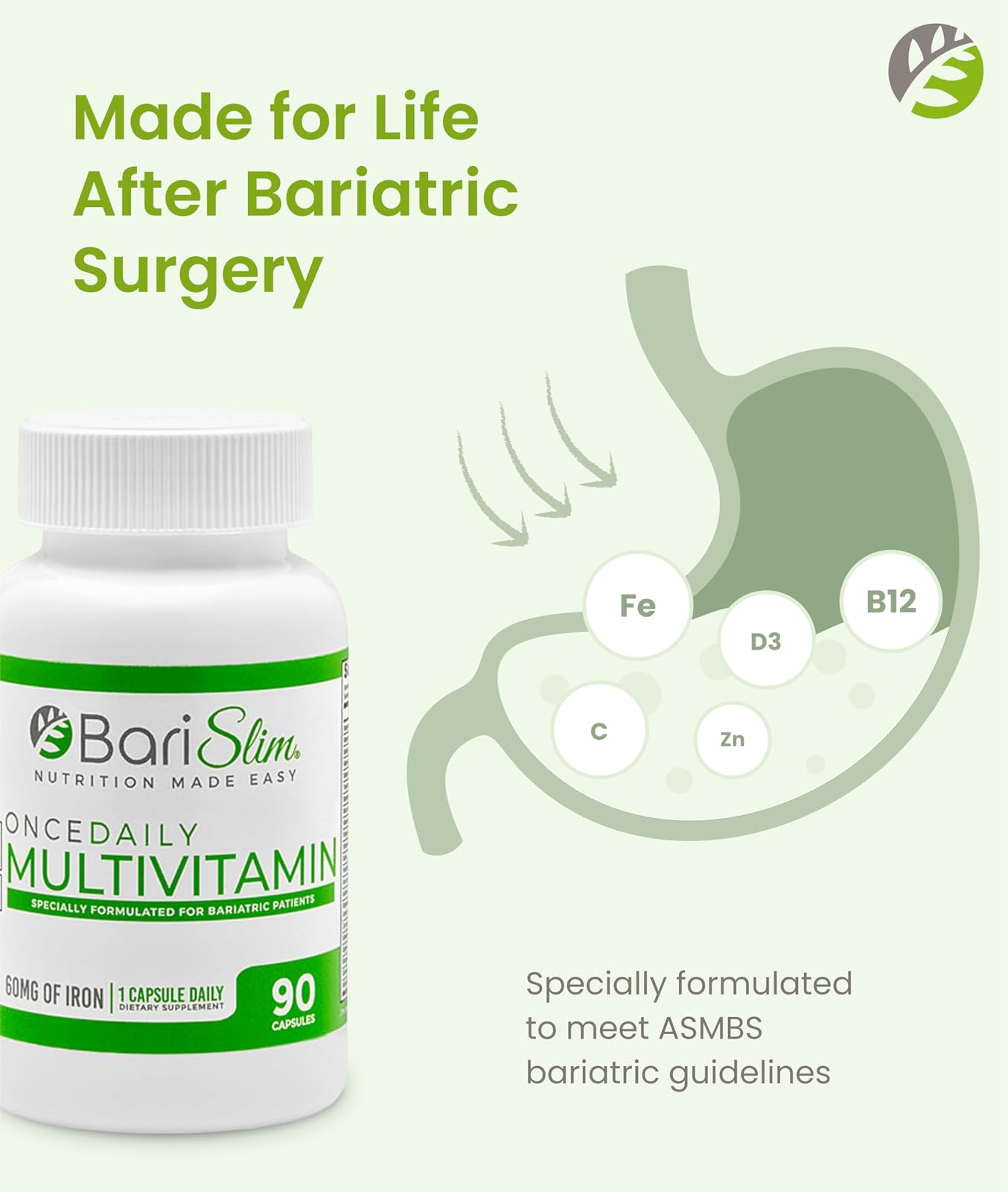 BariSlim multivitamin for men energy boost