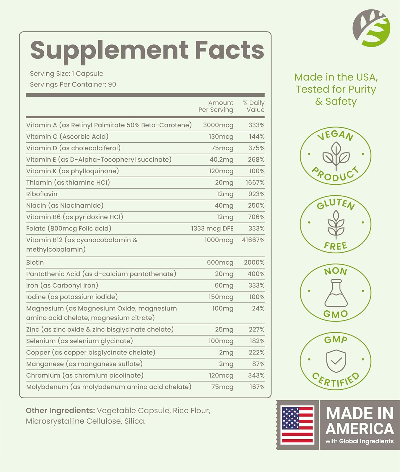 BariSlim multivitamin for women support