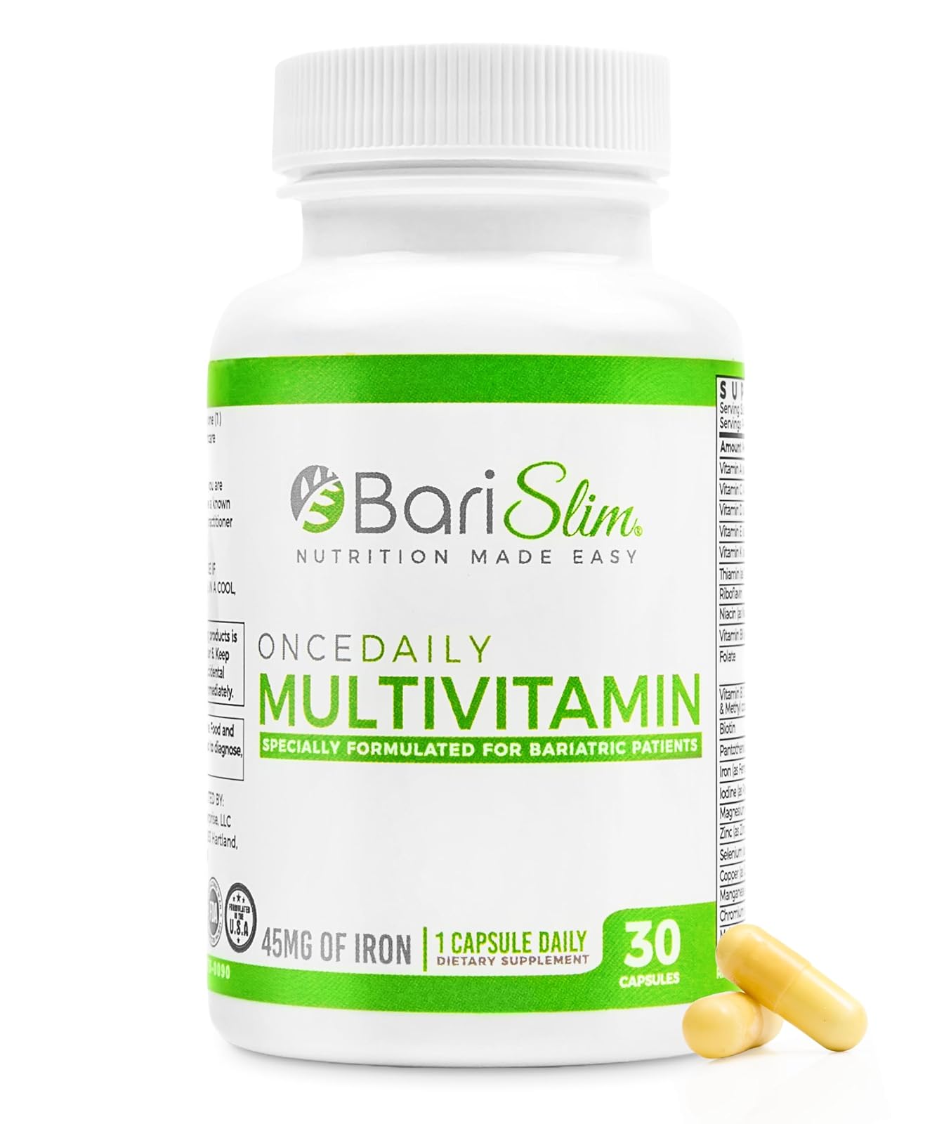 BariSlim multivitamins for daily health