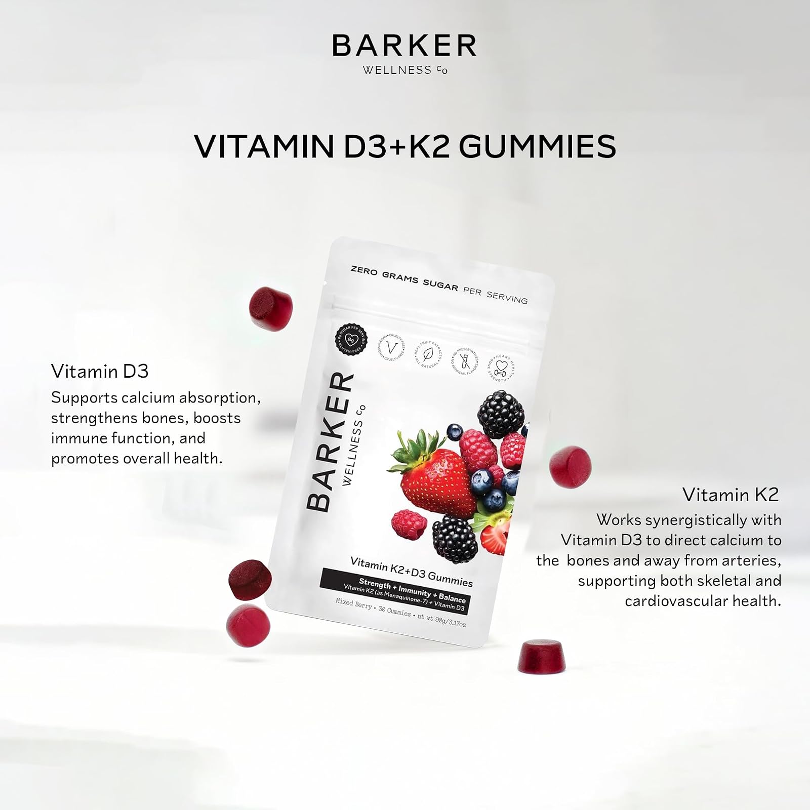 Barker Wellness gummies for bone health