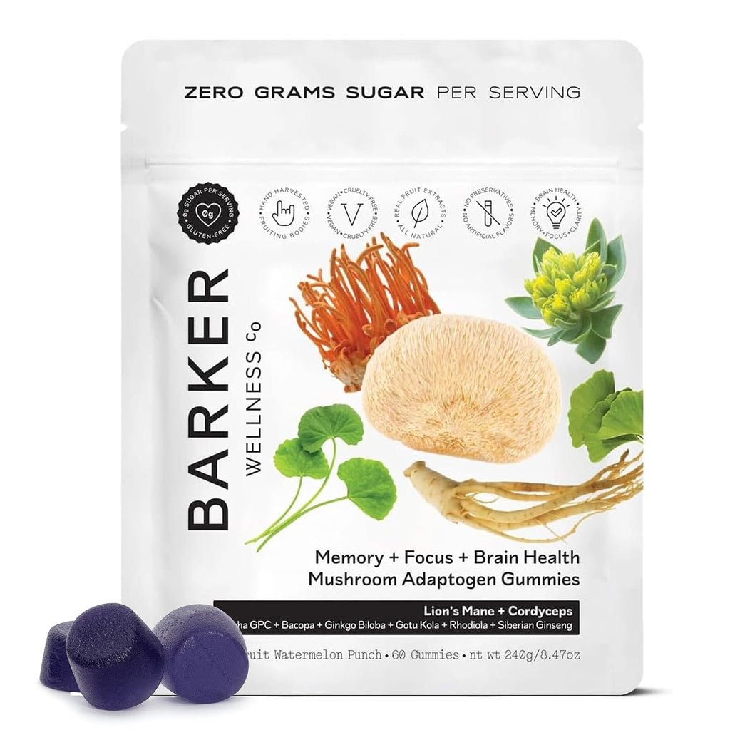 Barker Wellness lion's mane gummies