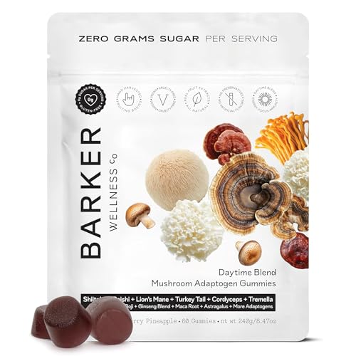 Barker Wellness mushroom gummies for energy