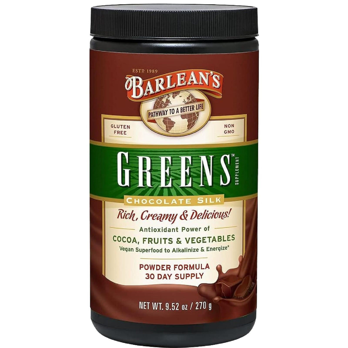 Barlean's chocolate greens powder benefits