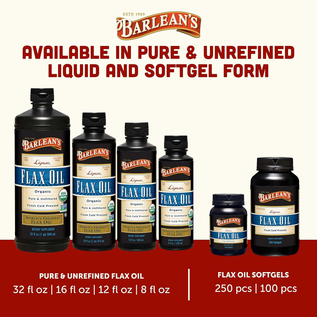 Barlean's flaxseed oil benefits