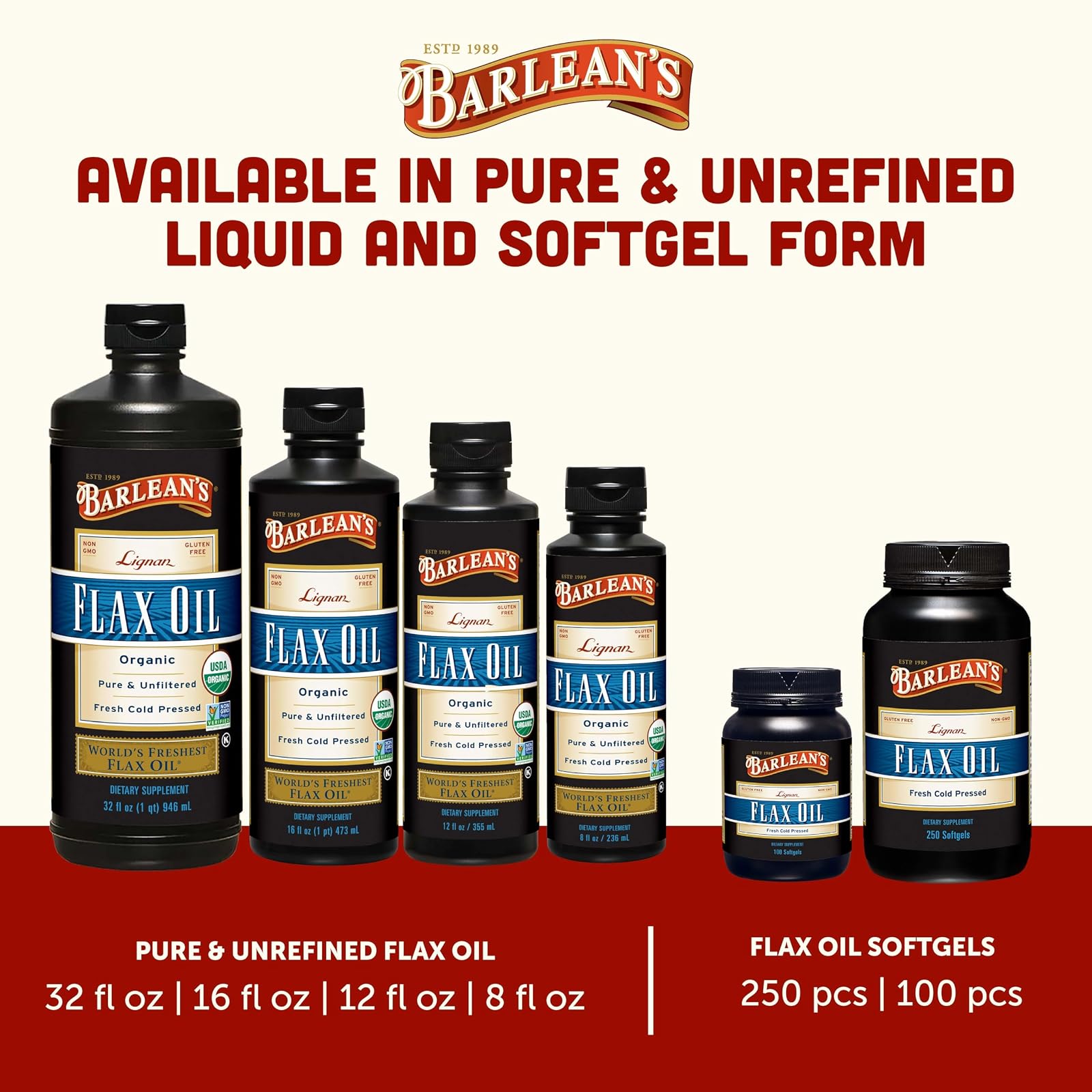 Barlean's flaxseed oil benefits
