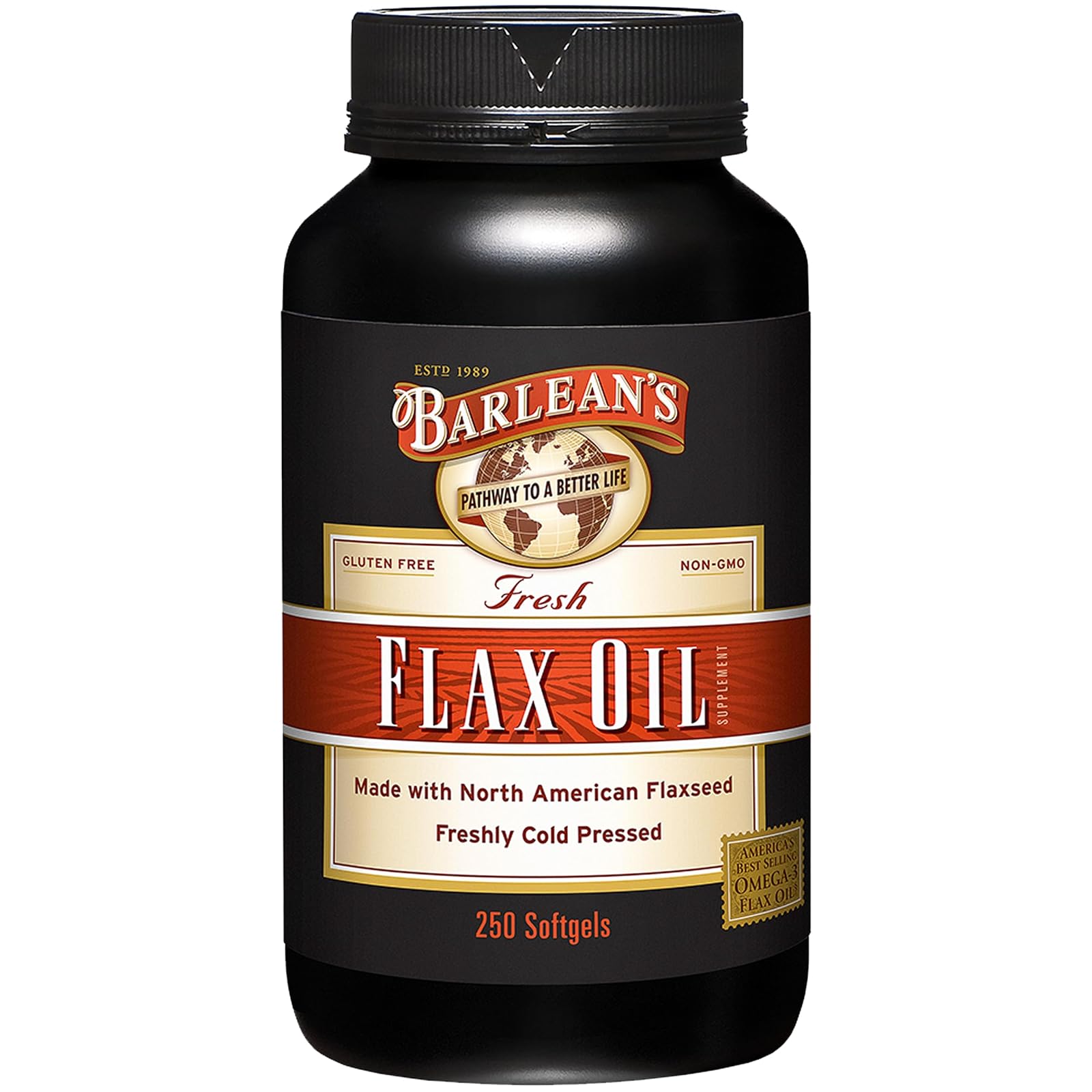 Barlean's flaxseed oil softgels