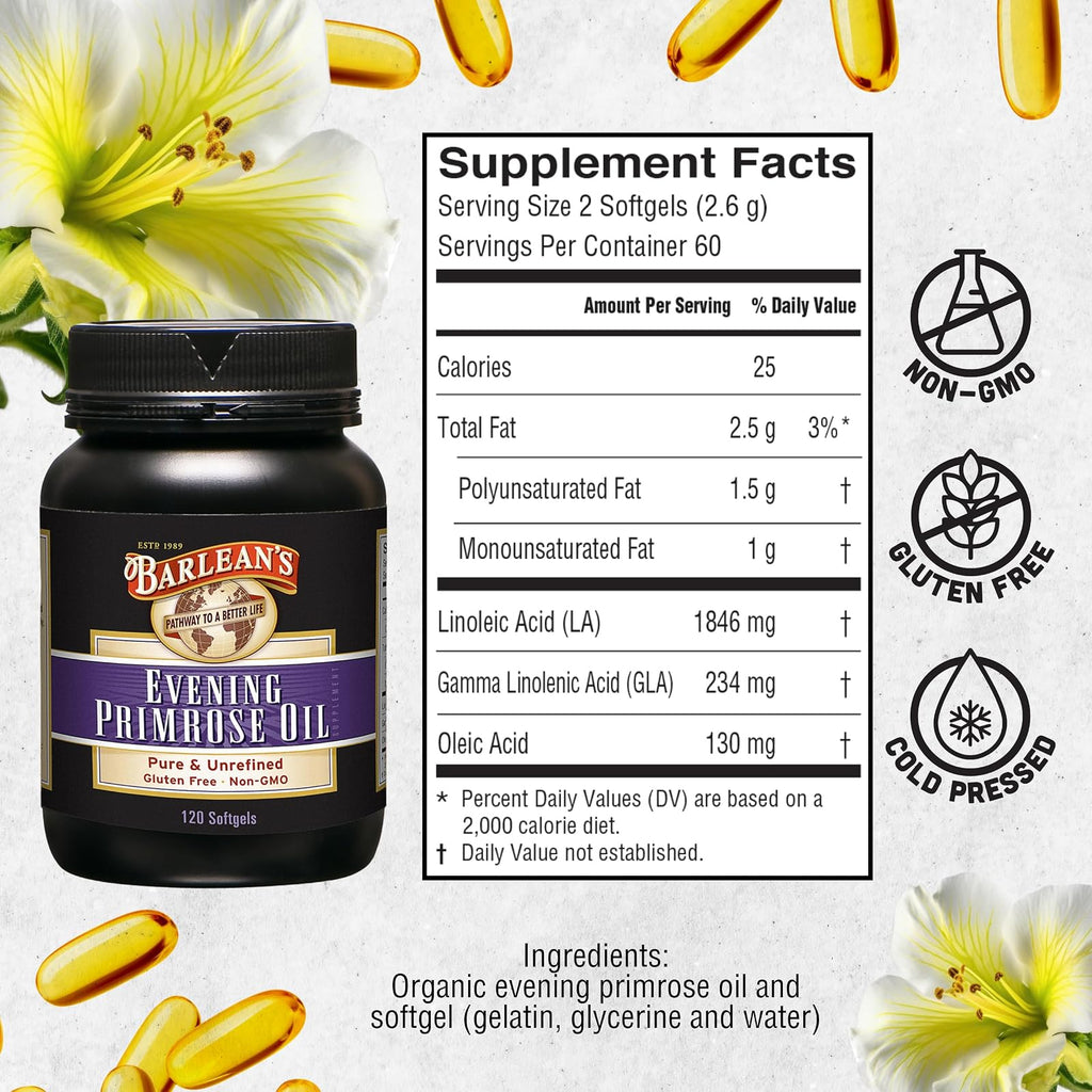 Barlean's herbal evening primrose oil