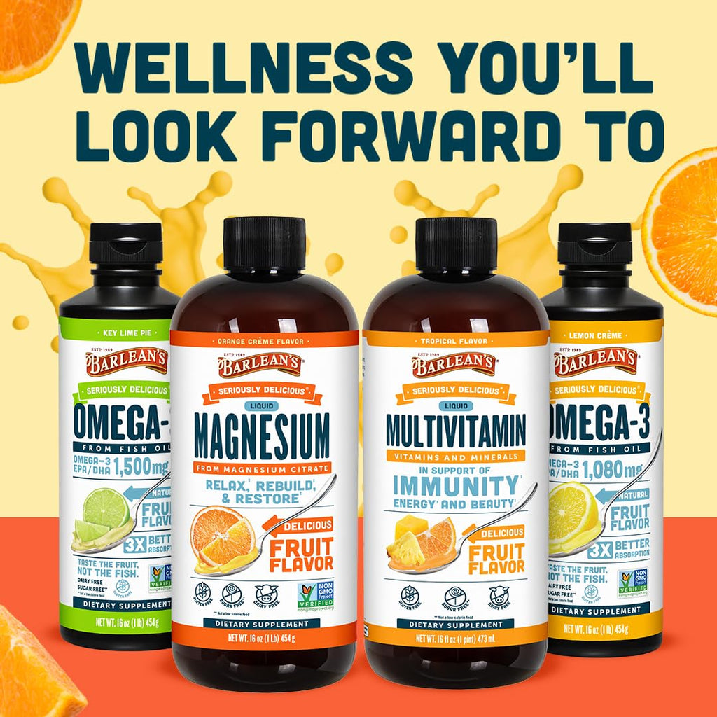 Barlean's magnesium citrate for overall health