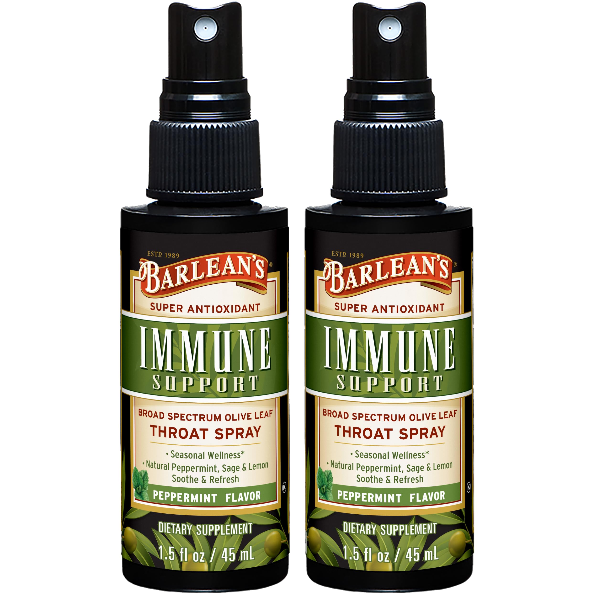 Barlean's olive leaf throat spray