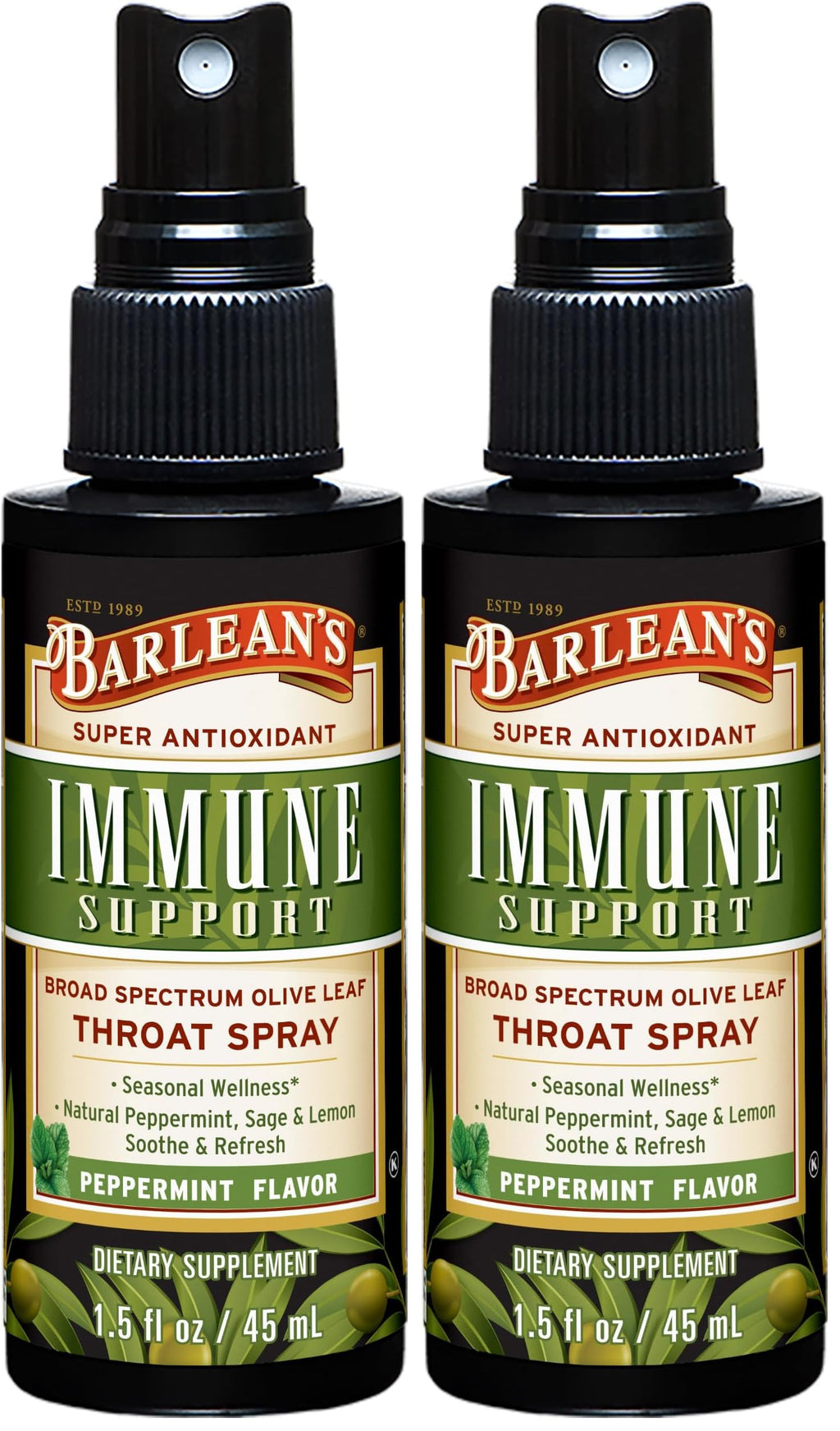 Barlean's olive leaf throat spray