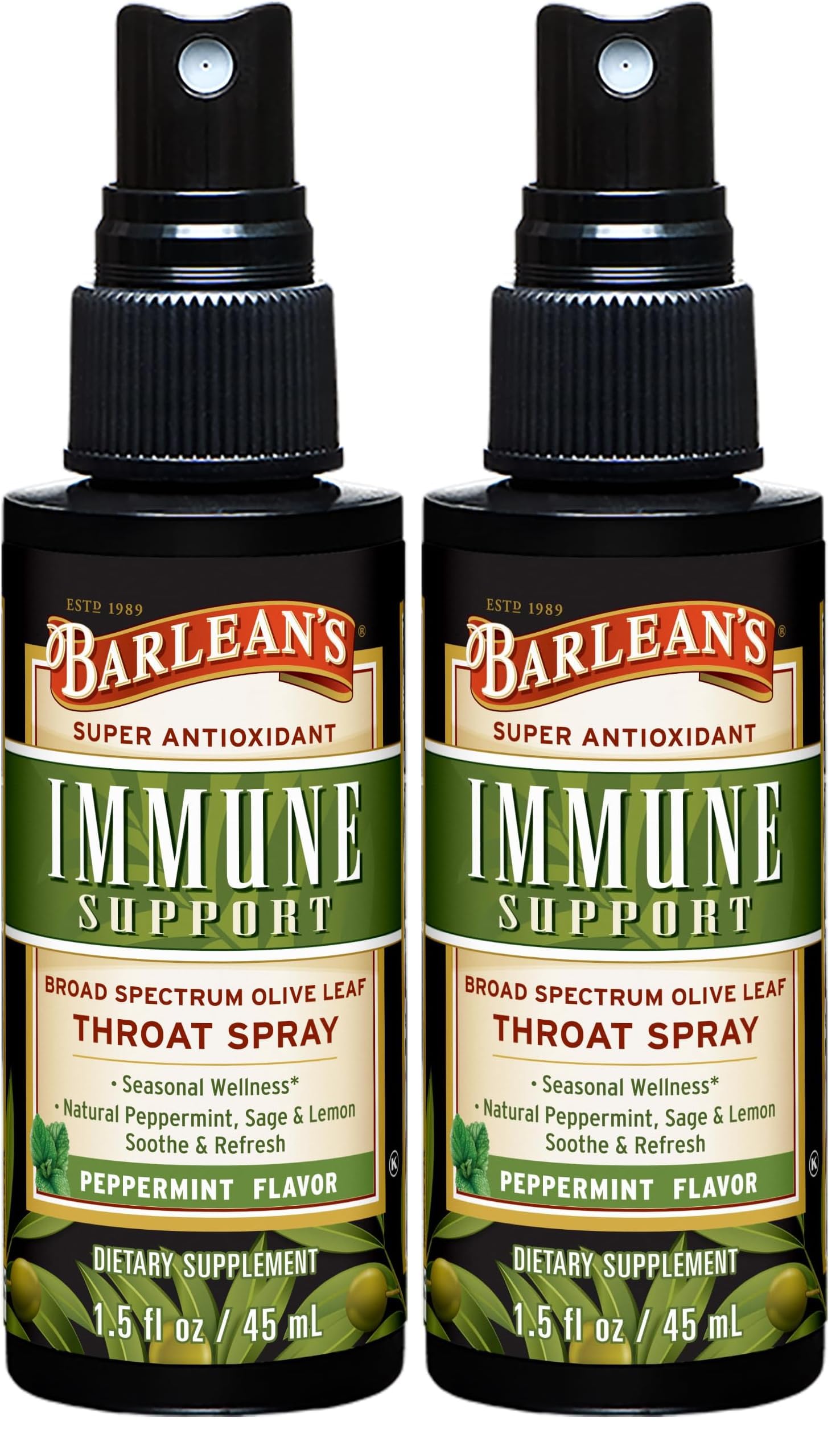 Barlean's olive leaf throat spray