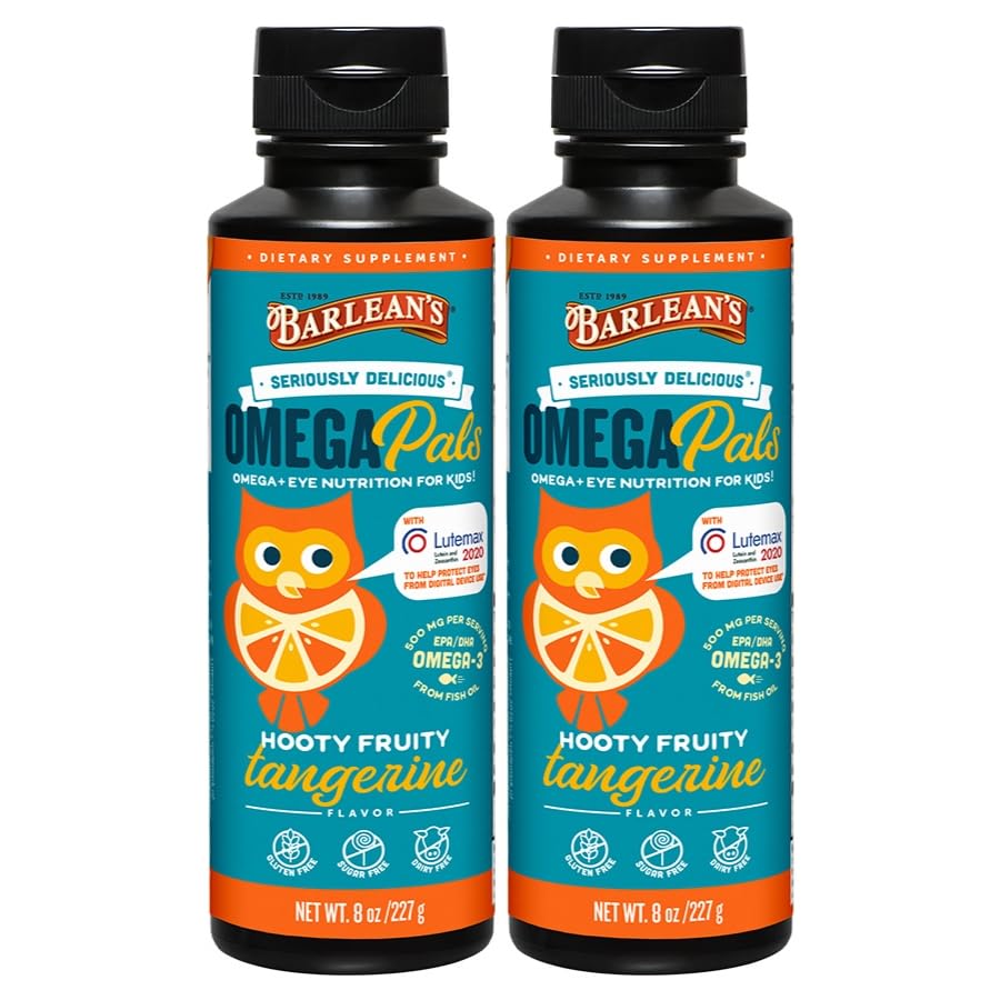 Barlean's Tangerine Omega Pals for kids