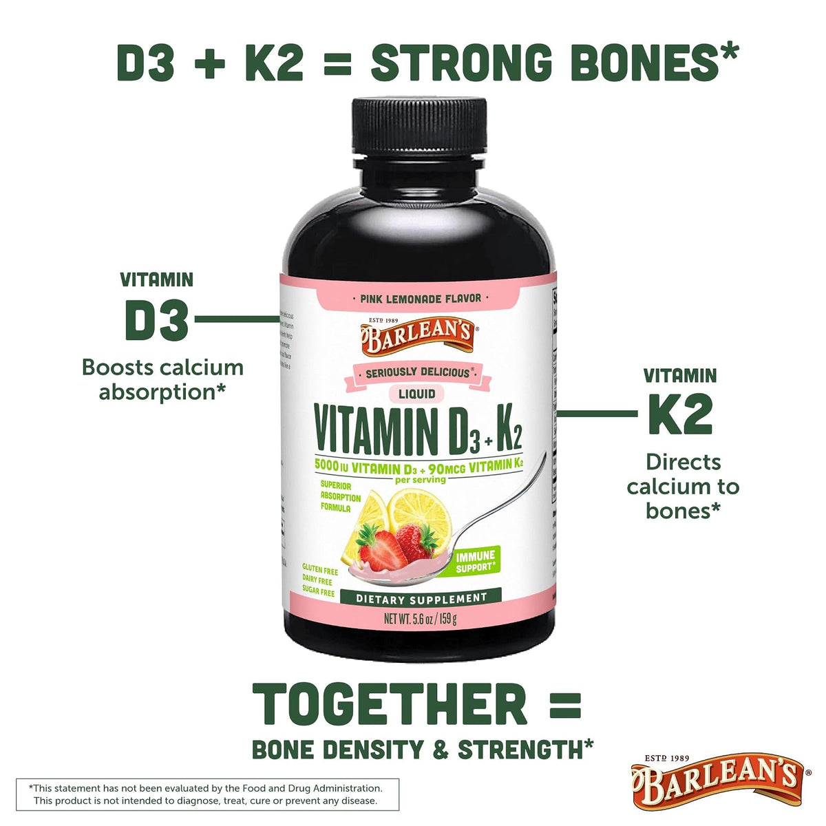 Barlean's Vitamin D3 K2 2-pack