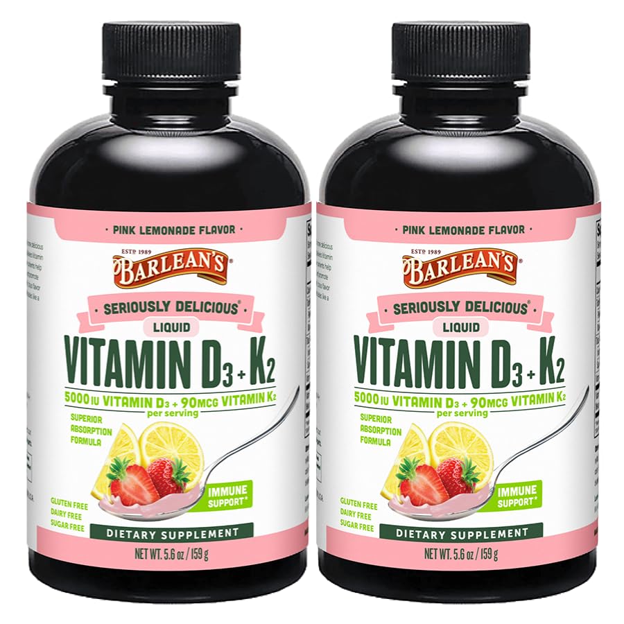 Barlean's Vitamin D3 K2 supplement
