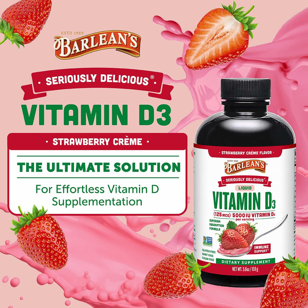 Barlean's vitamin D3 liquid formula
