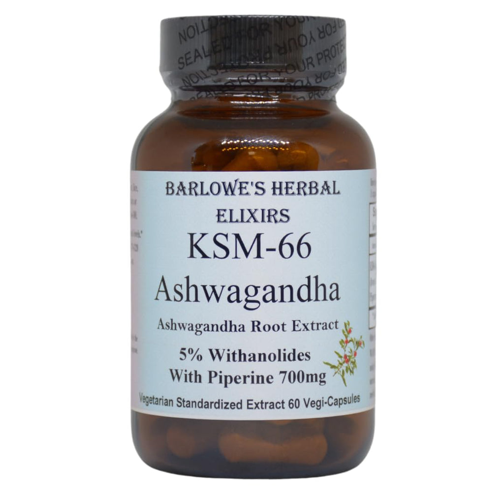 Barlowe's ashwagandha capsules for stress relief