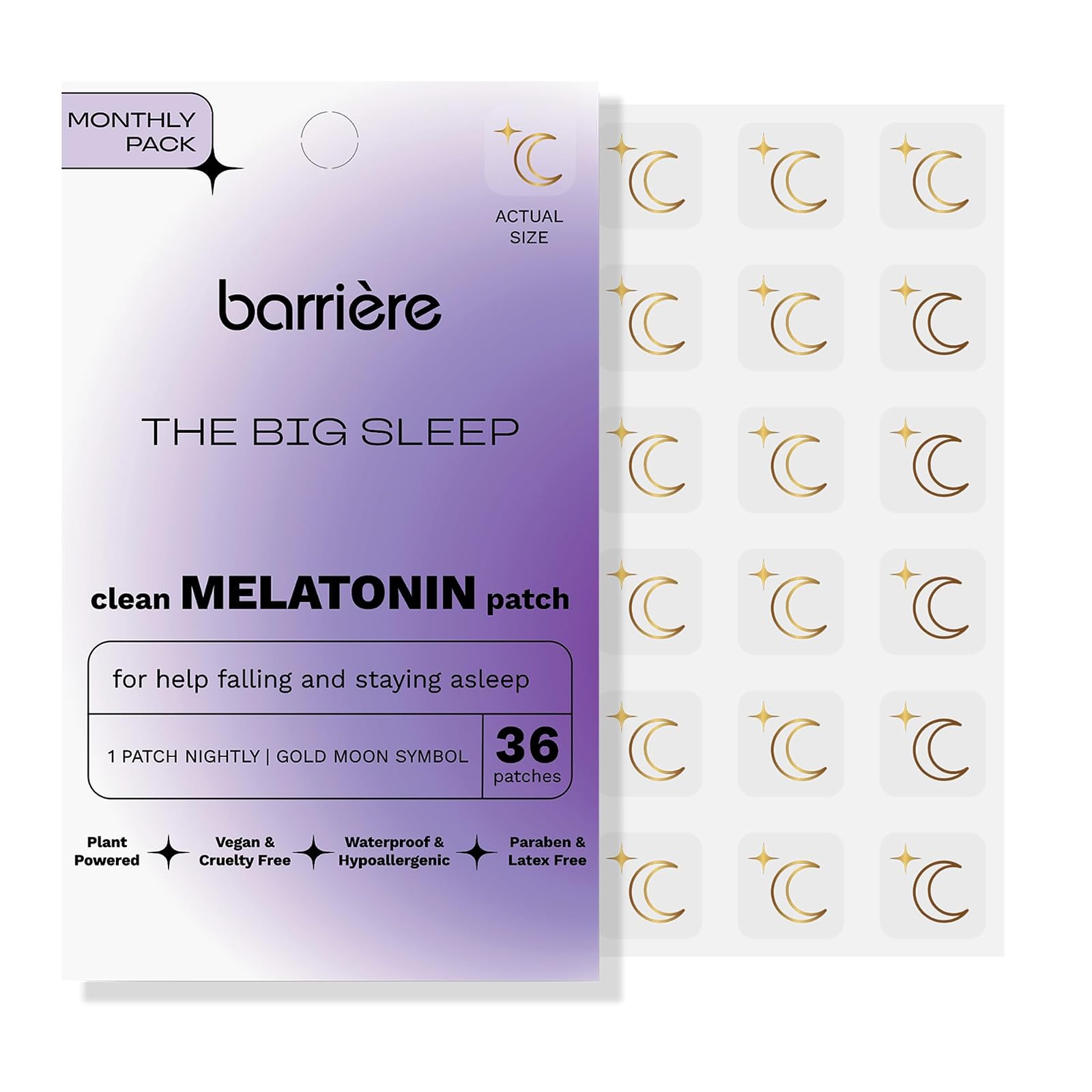 barrière melatonin patches for sleep