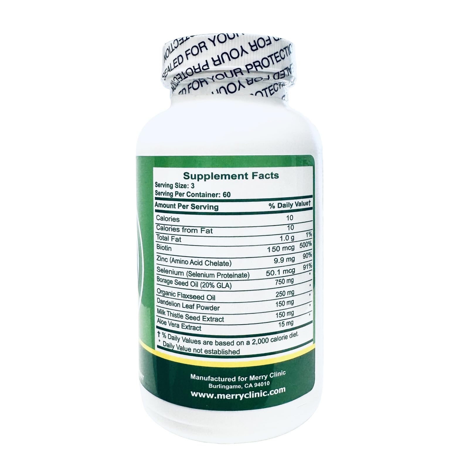 barrier strengthening with vitamin & mineral blend