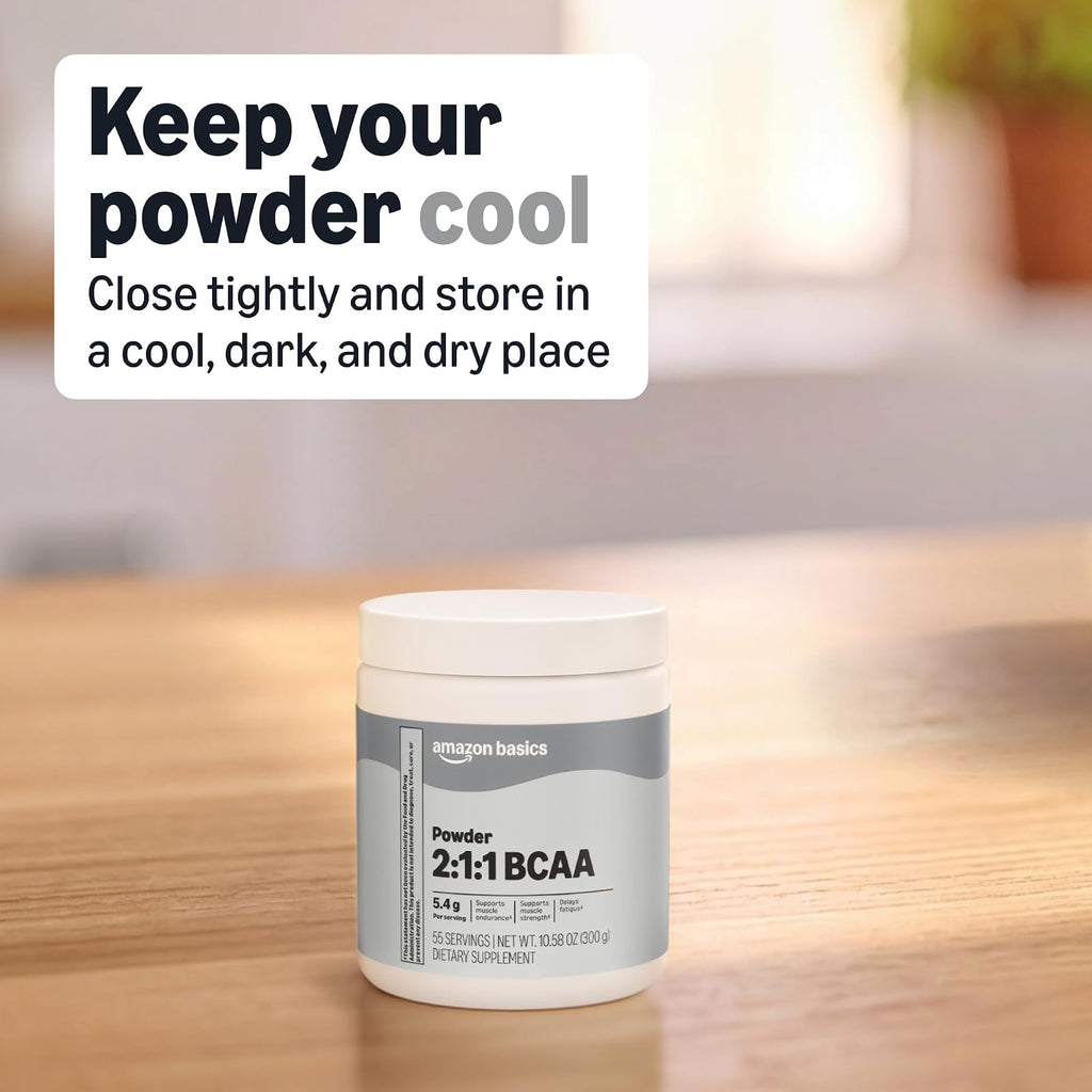 Basics BCAA powder promotes lean muscle