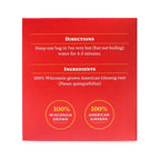 Baumann ginseng tea for energy
