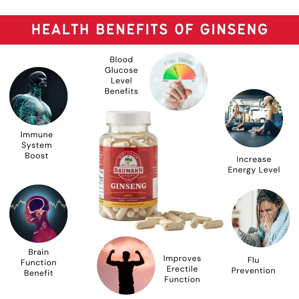 Baumann Wisconsin ginseng health benefits