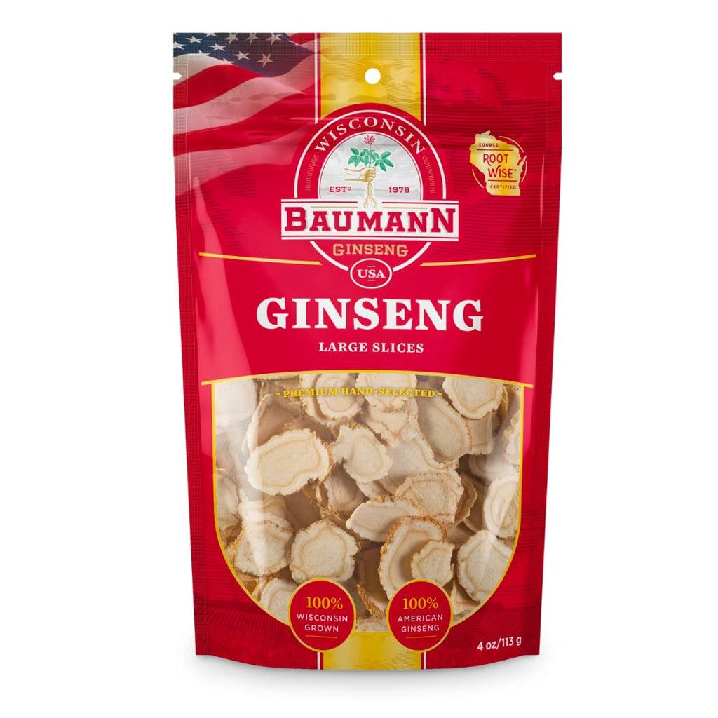 Baumann Wisconsin ginseng large slices