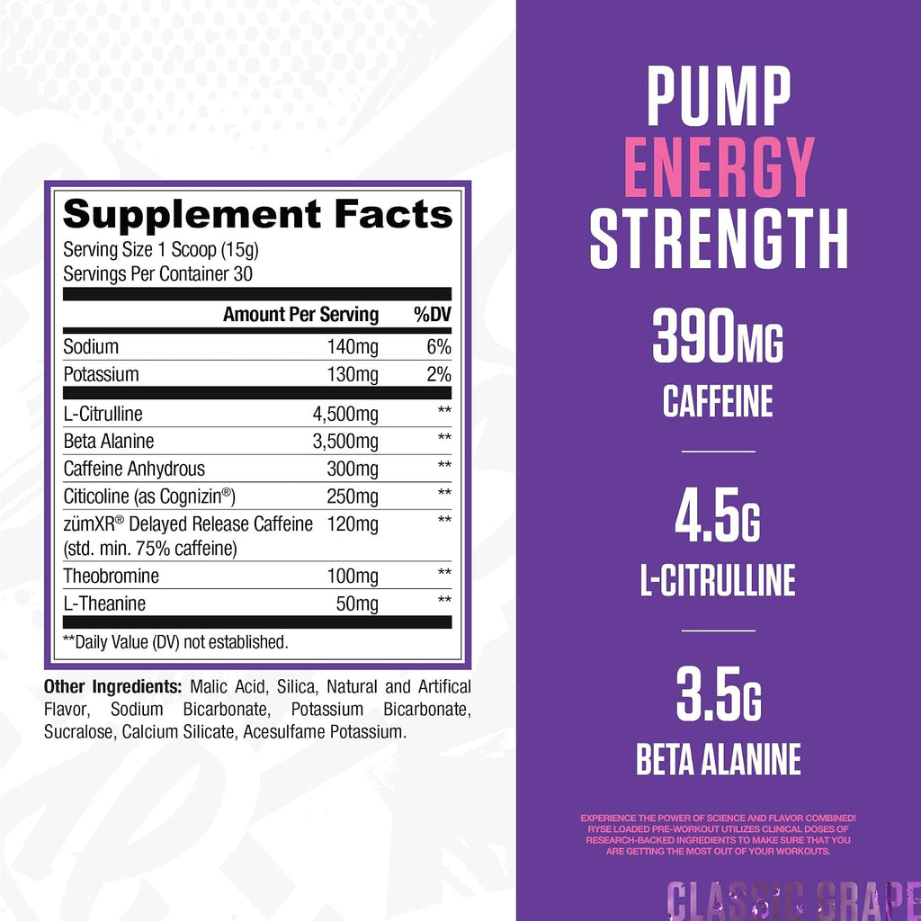 Bazooka Grape pre-workout supplement