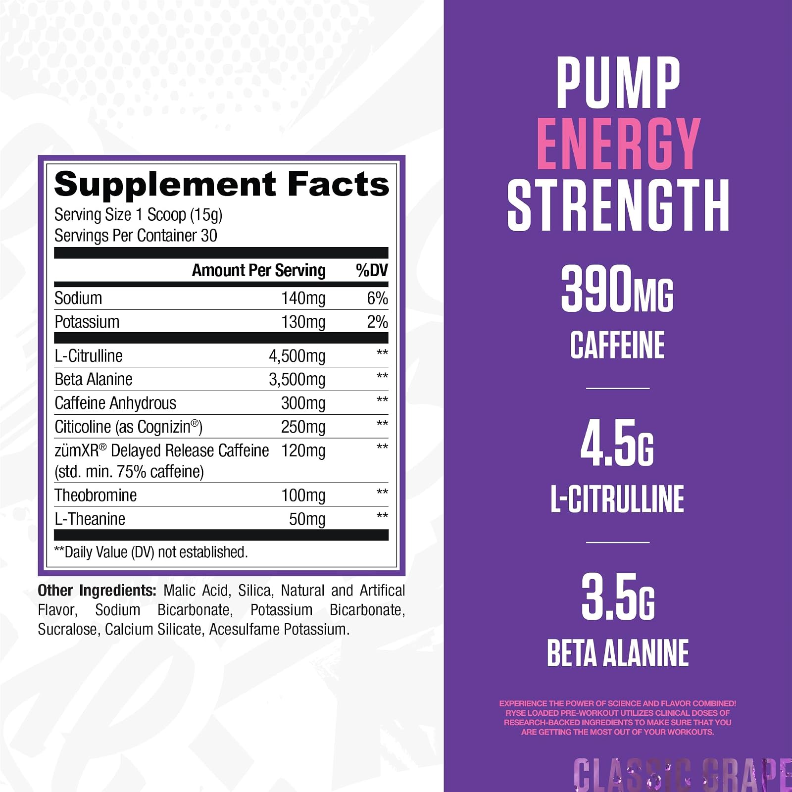 Bazooka Grape pre-workout supplement