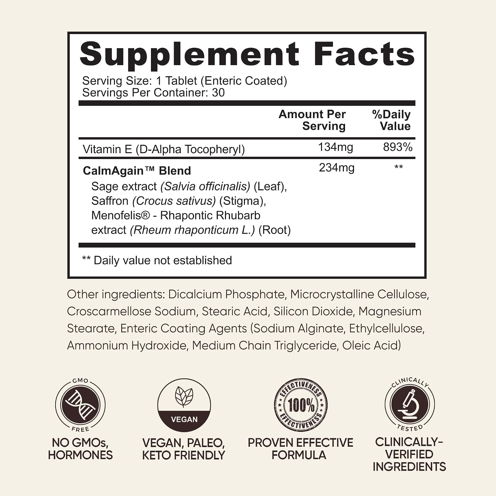 BB Company CalmAgain herbal supplement