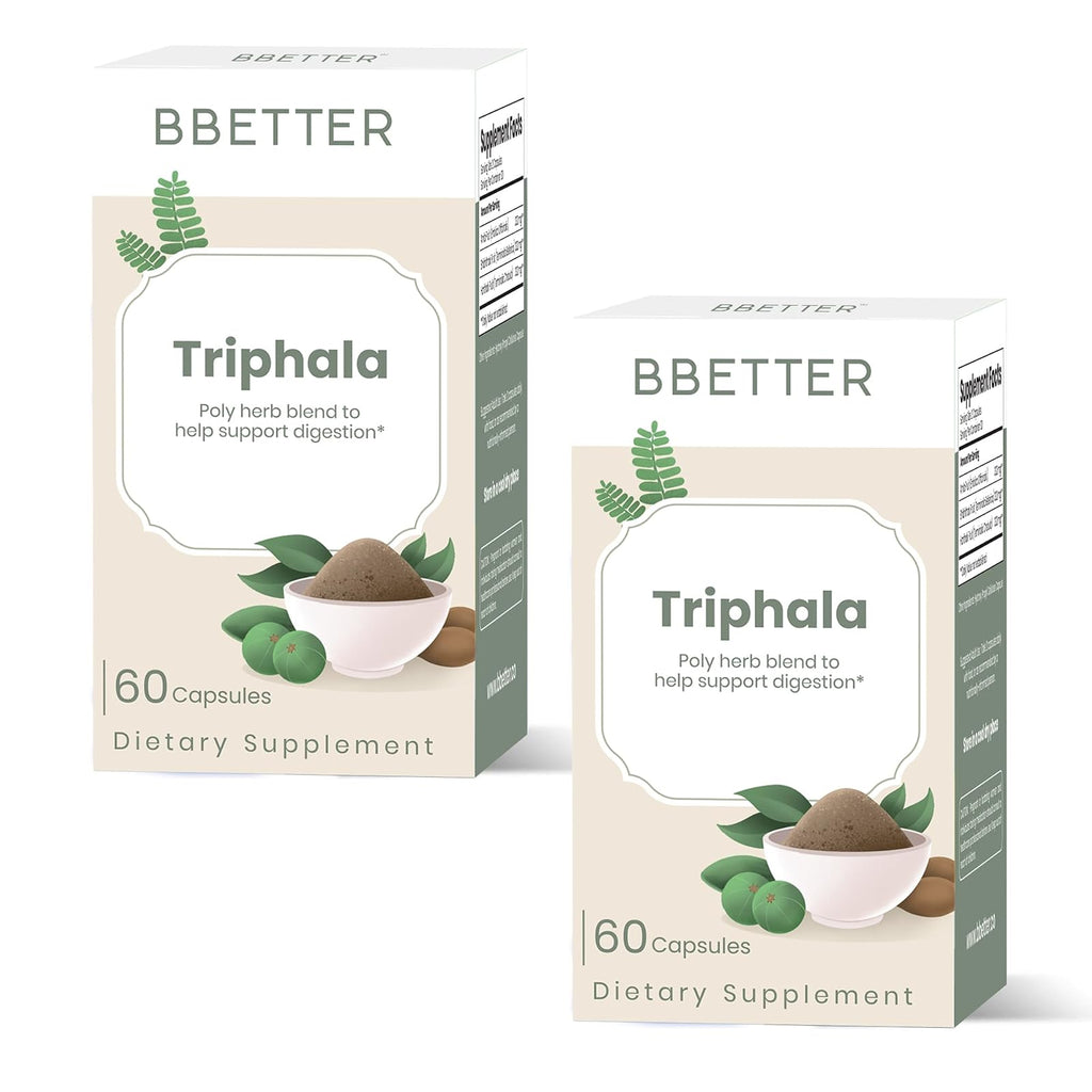 BBETTER Triphala herbal supplement capsules