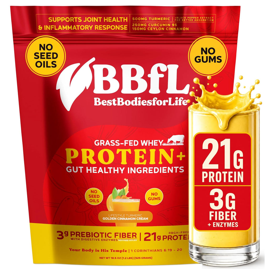 BBfL grass-fed whey protein shake