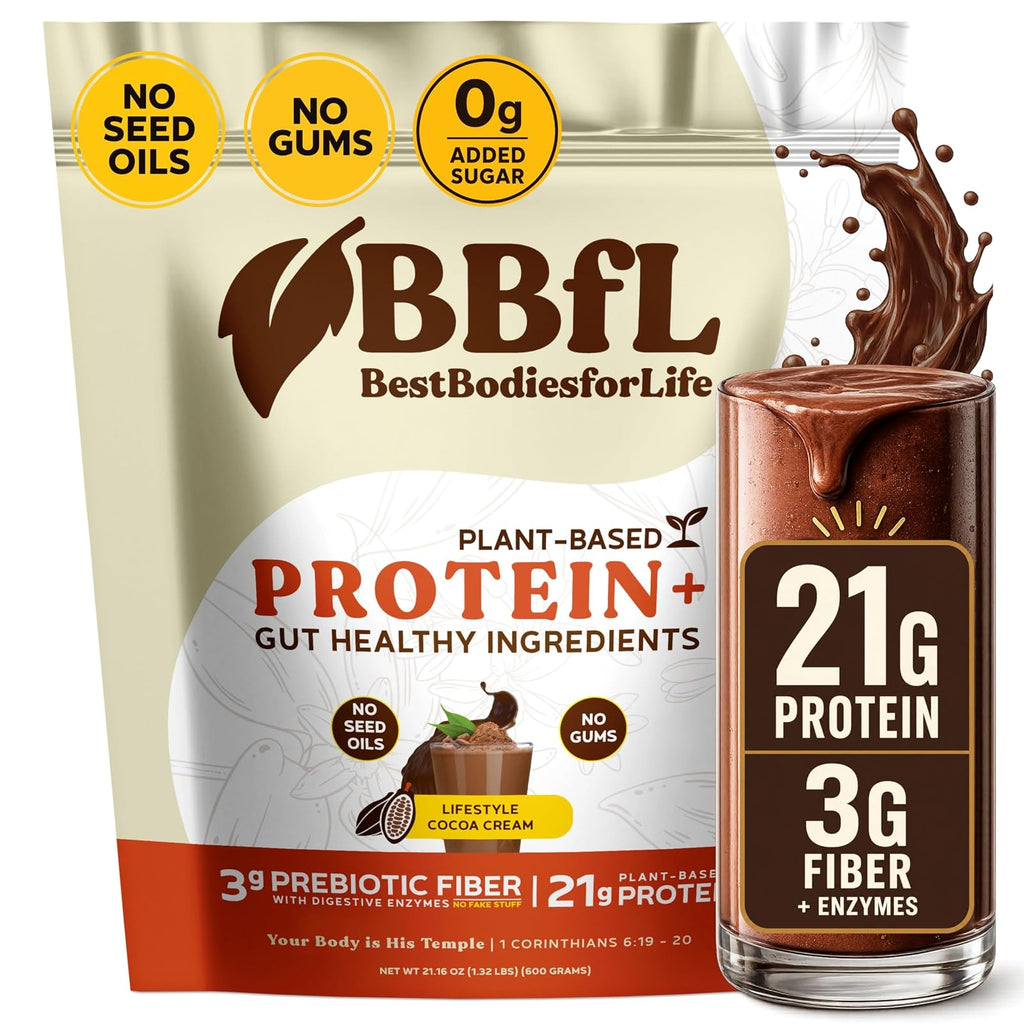 BBfL plant protein shake cocoa cream
