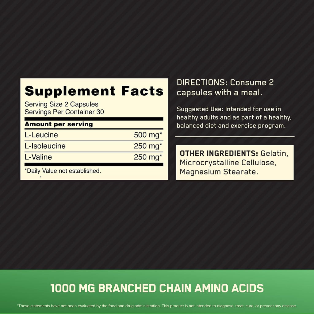 BCAA 1000 mg for workout support