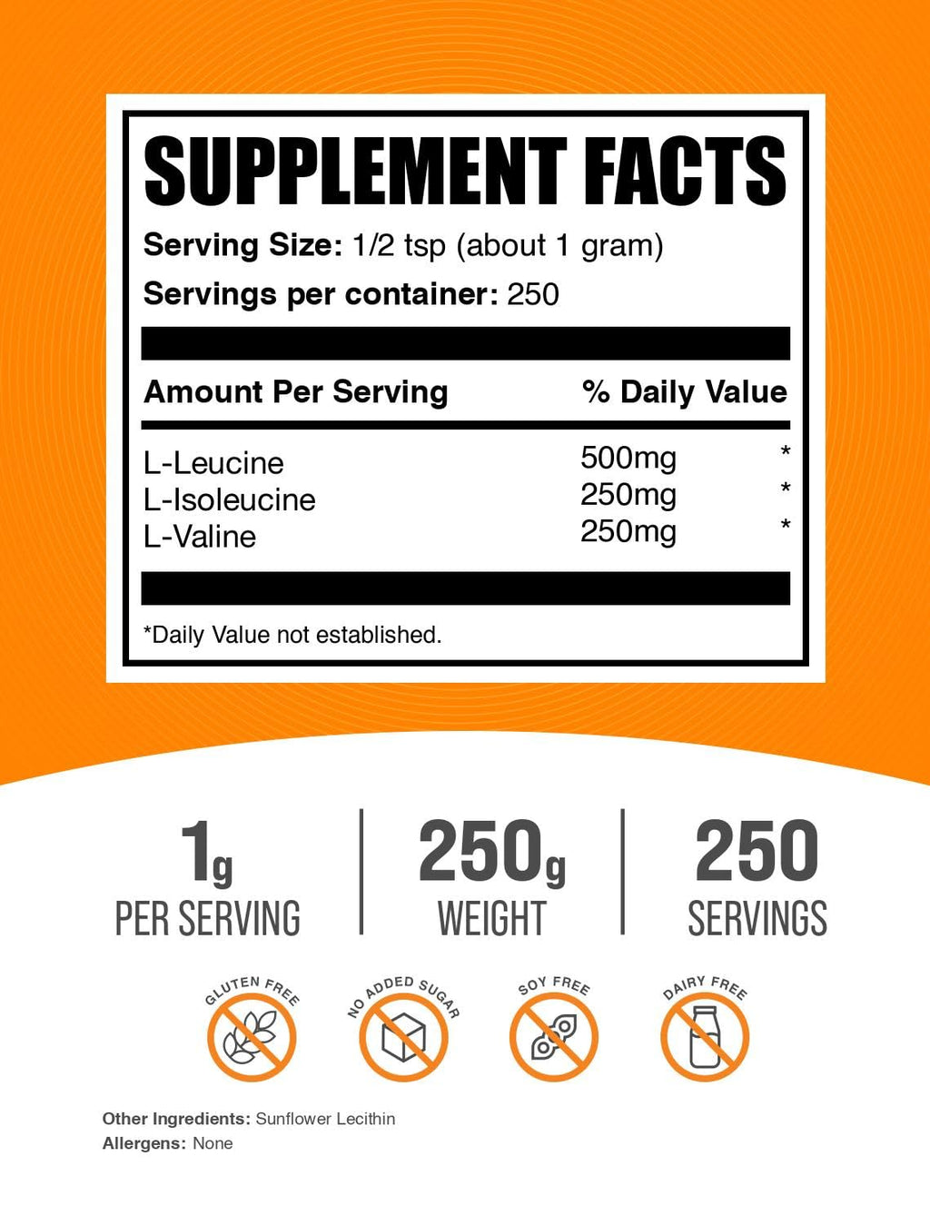 BCAA 2:1:1 for muscle recovery