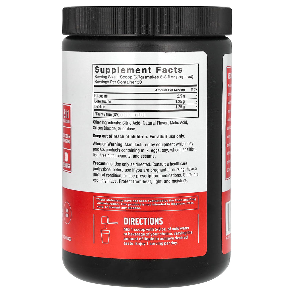 BCAA amino acids for enhanced endurance