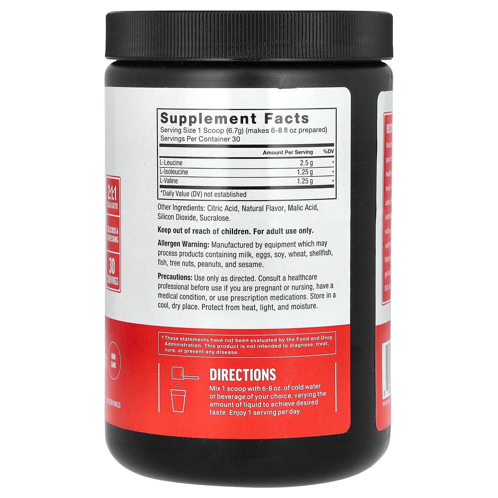 BCAA amino acids for enhanced endurance