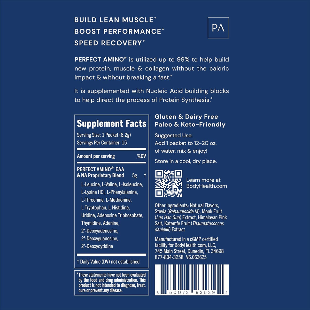BCAA amino acids for muscle recovery