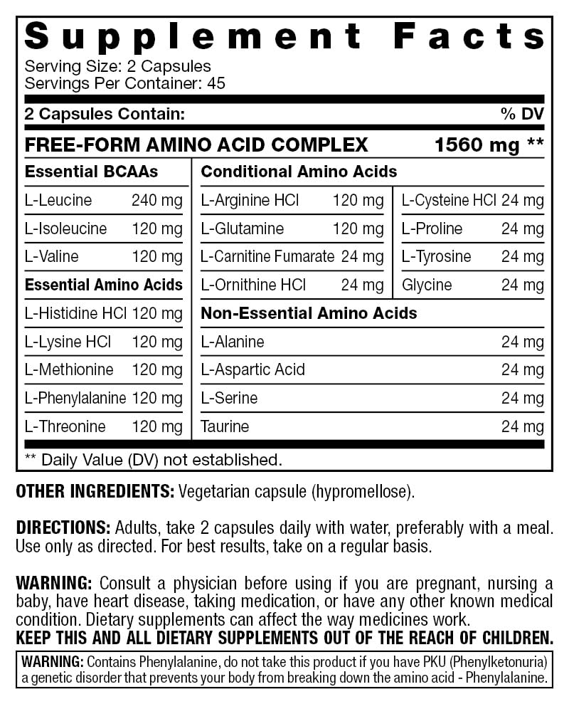 BCAA and amino acids for energy boost