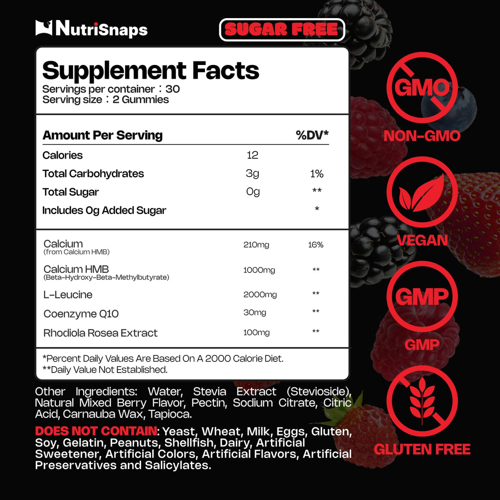 BCAA and amino acids supplement gummies