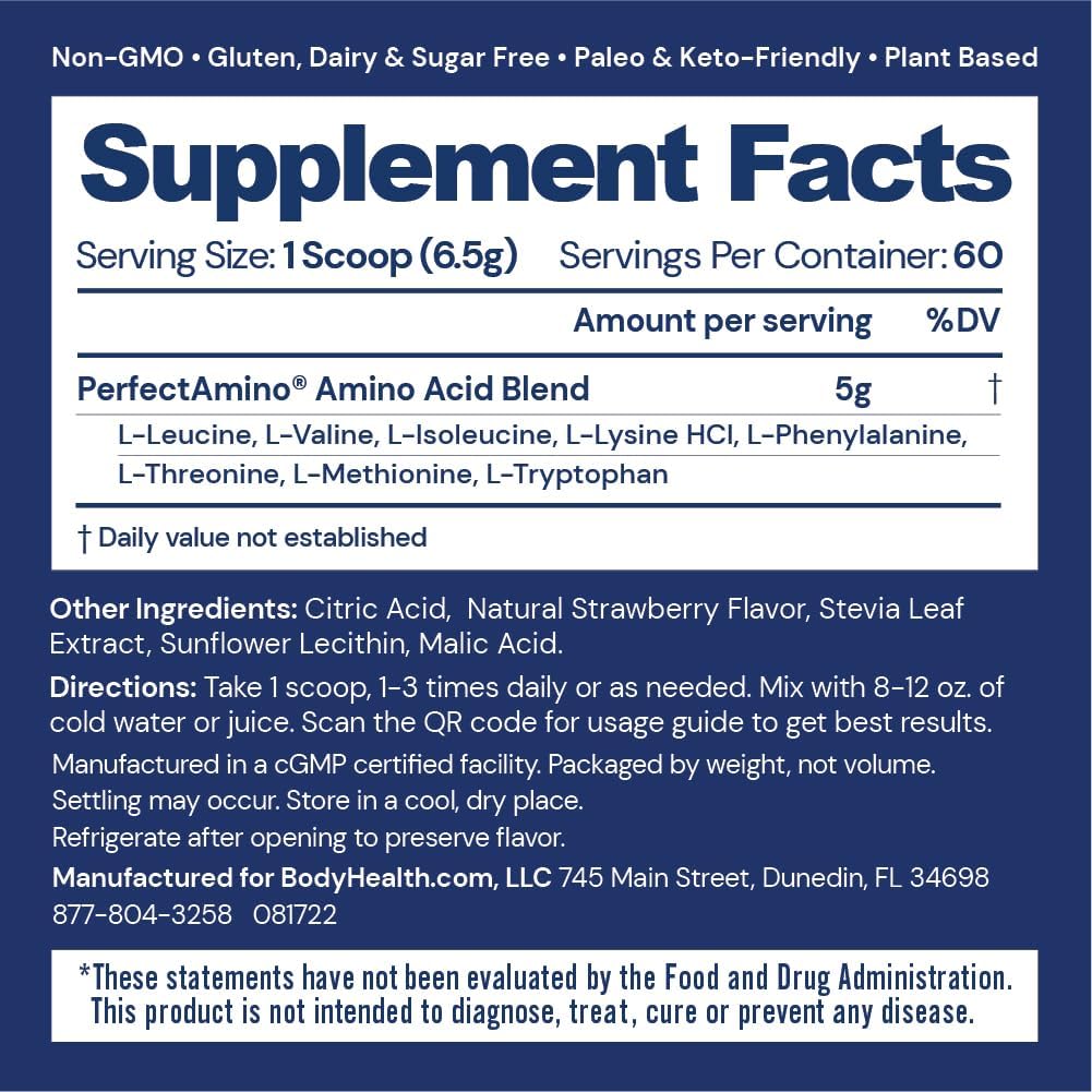 BCAA and amino acids supplement