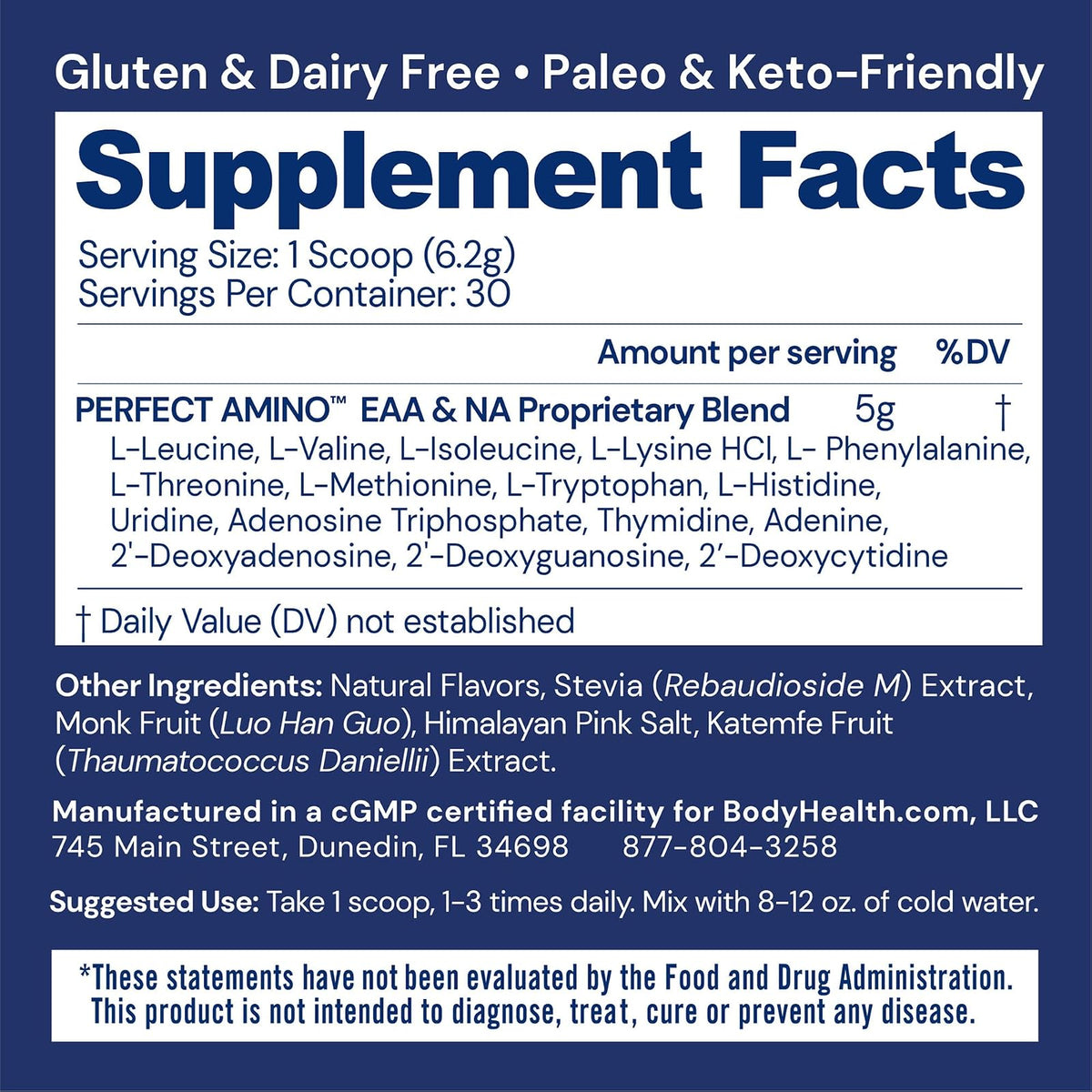 BCAA and amino acids supplement