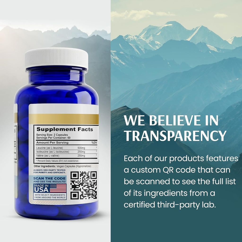 BCAA capsules for optimal performance