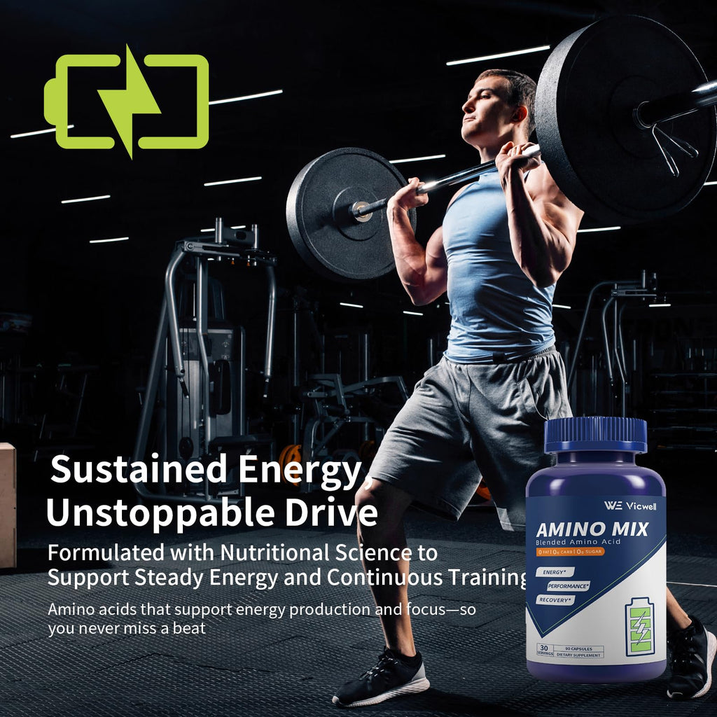 BCAA capsules for workout support