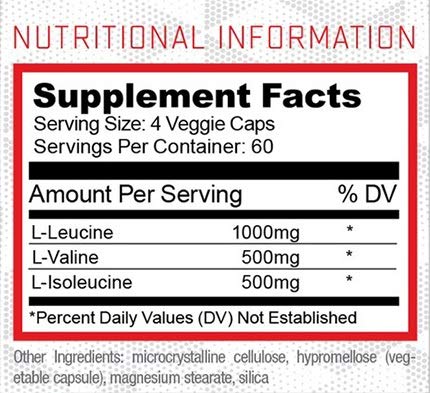 BCAA capsules to support workout performance