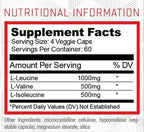 BCAA capsules to support workout performance