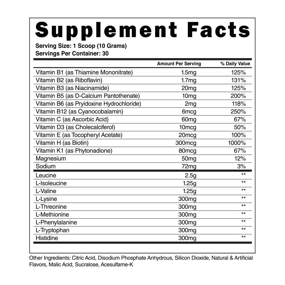 BCAA EAA powder for enhanced athletic performance