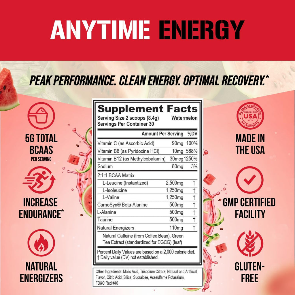 BCAA energy boost for athletes