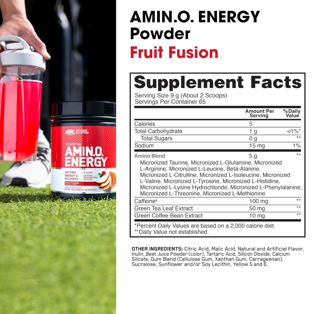 BCAA energy boost for workouts
