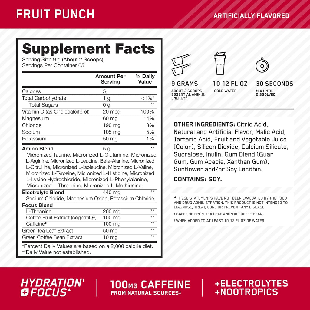 BCAA energy powder for workouts